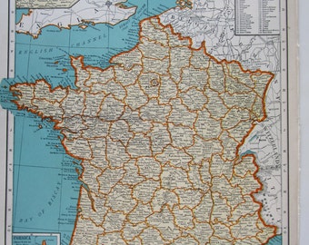 Popular items for map paris on Etsy