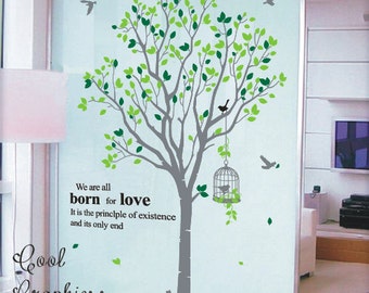 vinyl wall decals trees wall sticker wall decal by coolgraphicss