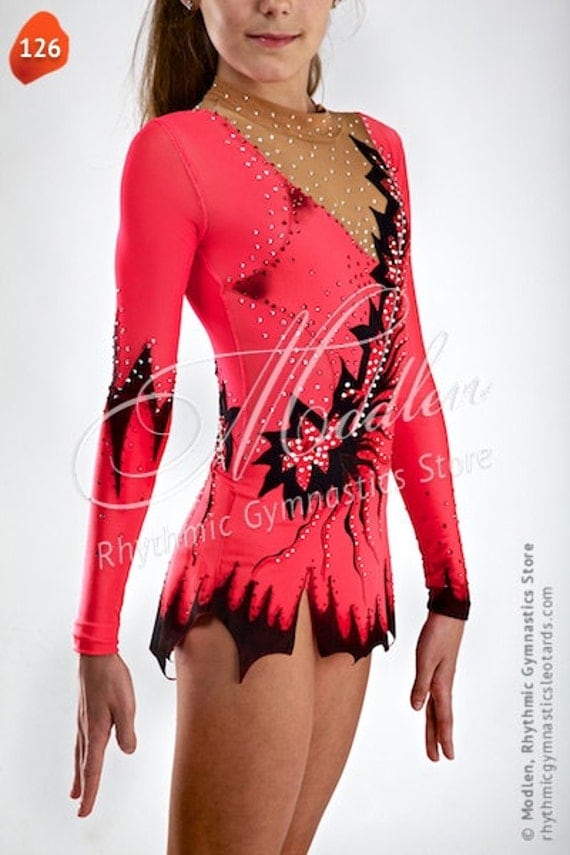 Leotard 126: Rhythmic Gymnastics Leotard Ice Figure by Modlen Leotard 126: Rhythmic Gymnastics Leotard Ice Figure by Modlen