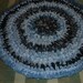 Denim Crochet Round Upcylced Rag Rug