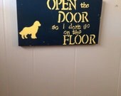Items similar to Funny Dog Restroom Sign on Etsy