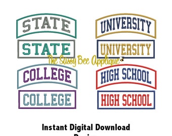 Popular items for college embroidery on Etsy