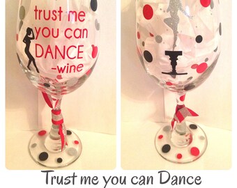 Popular items for dance wine glass on Etsy