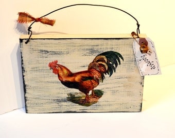 Popular items for rooster sign on Etsy