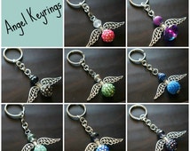 Popular items for angel keyring on Etsy