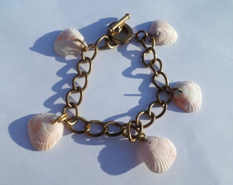 Popular items for shell charm bracelet on Etsy