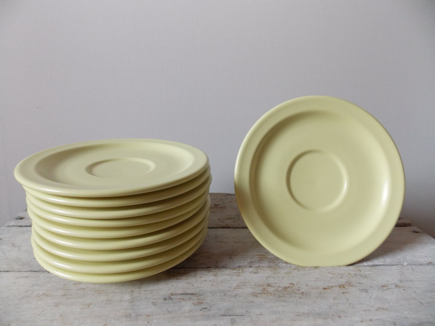 Set of Ten Vintage Buffalo China Yellow Side Plates – Haute Juice