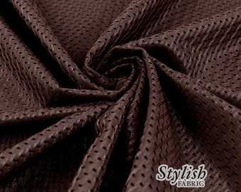 Hunter Green Sports Mesh Fabric Dimple Mesh by StylishFabric