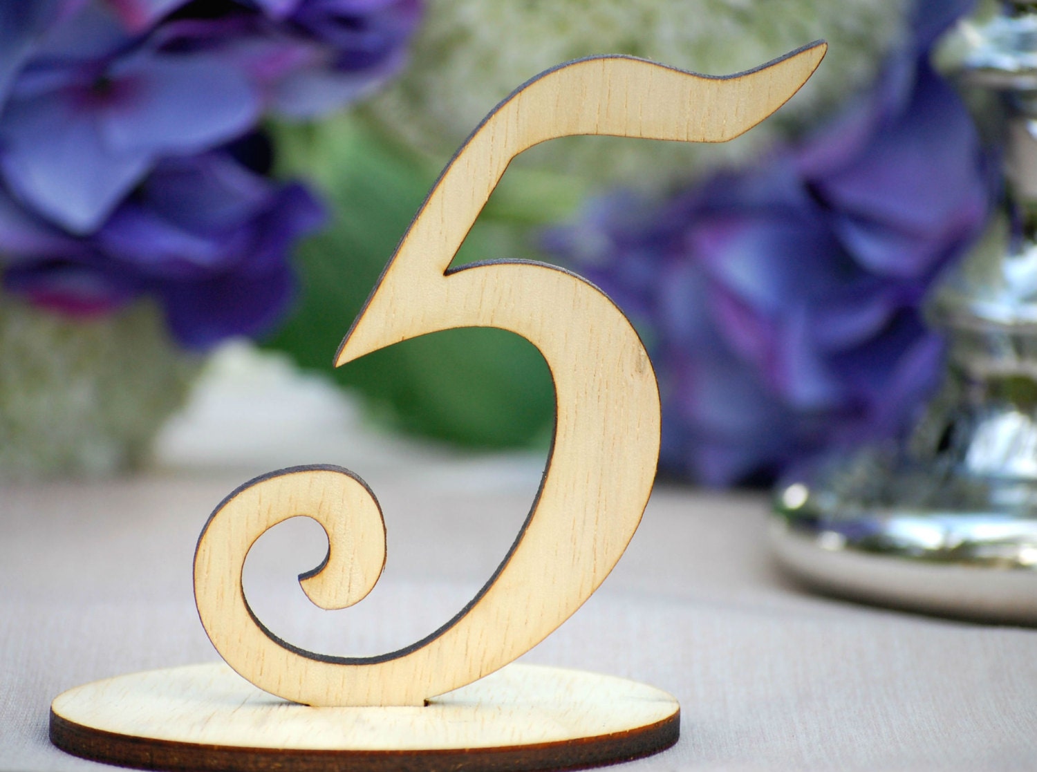 DIY Wedding Table Numbers Freestanding Wood Table Number