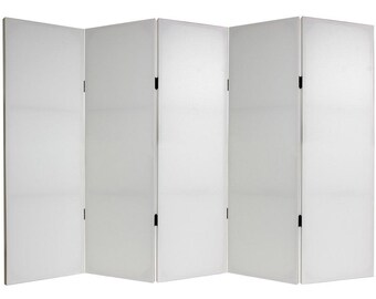 6ft Tall Portable Folding Blank Canvas Screen Room Divider in