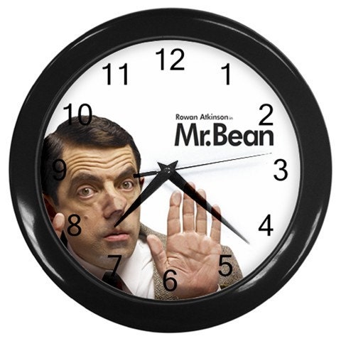 Mr Bean Wall Clock Nursery Decor Bedroom Art