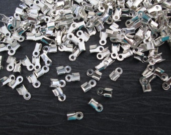 Silver cord ends | Etsy