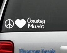 Popular items for country music decal on Etsy
