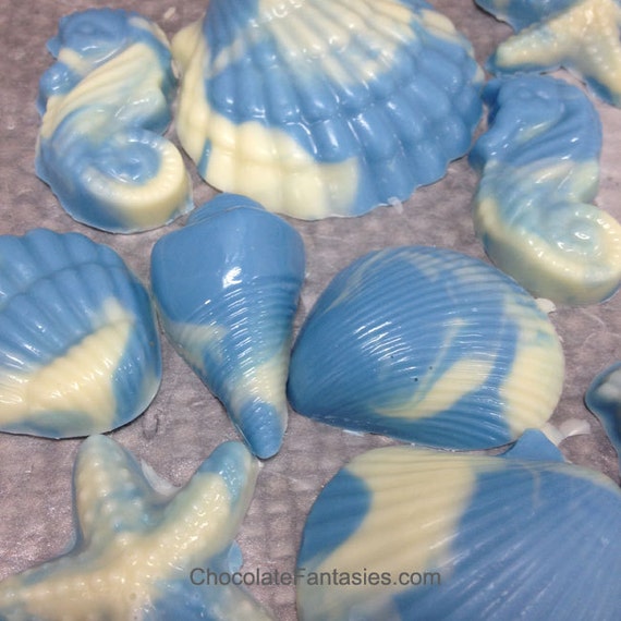 Marbled Chocolate Sea Shells Half Pound Decoration Package