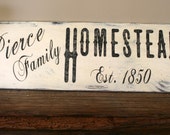 Items similar to Rustic Personalized Sign Vintage Farmhouse Sign Custom ...