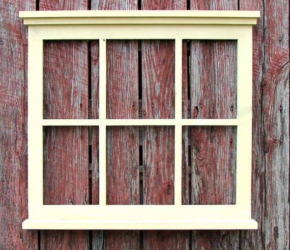Hand made 6 pane window frame 26 tall X 29 wide