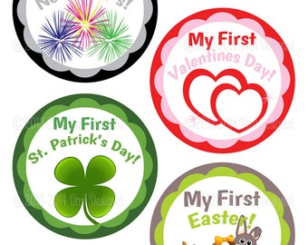 Popular items for babys first stickers on Etsy