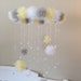 yellow and grey crystal baby mobile princess baby mobile
