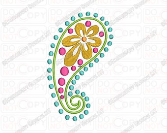 Paisley embroidery | Etsy