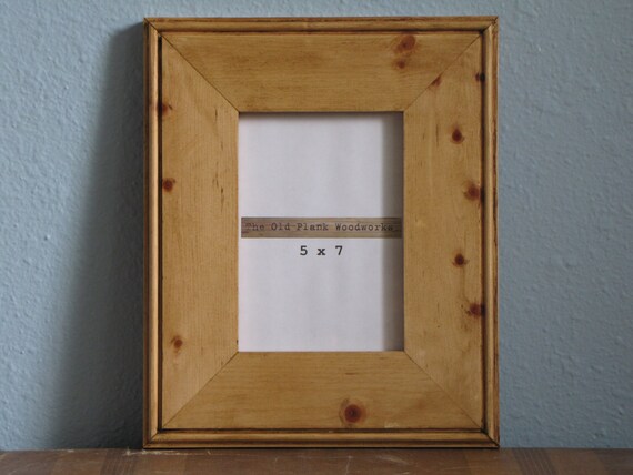 Handmade Pine Picture Frame 5 x 7 Made from Knotty Pine