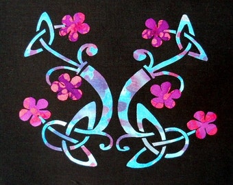 Easy Celtic Knot Corner Quilt Applique Pattern Design