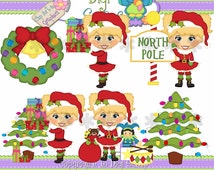 Popular items for elf clipart on Etsy
