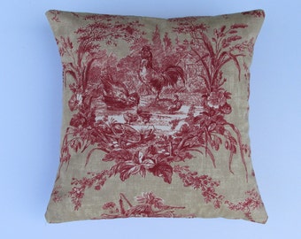 Rooster toile | Etsy