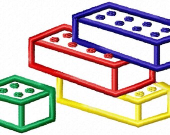 Lego applique design | Etsy