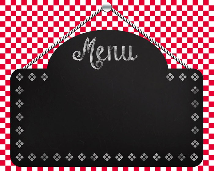DIGITAL DOWNLOAD Restaurant Menu Board Printable by Printatoy