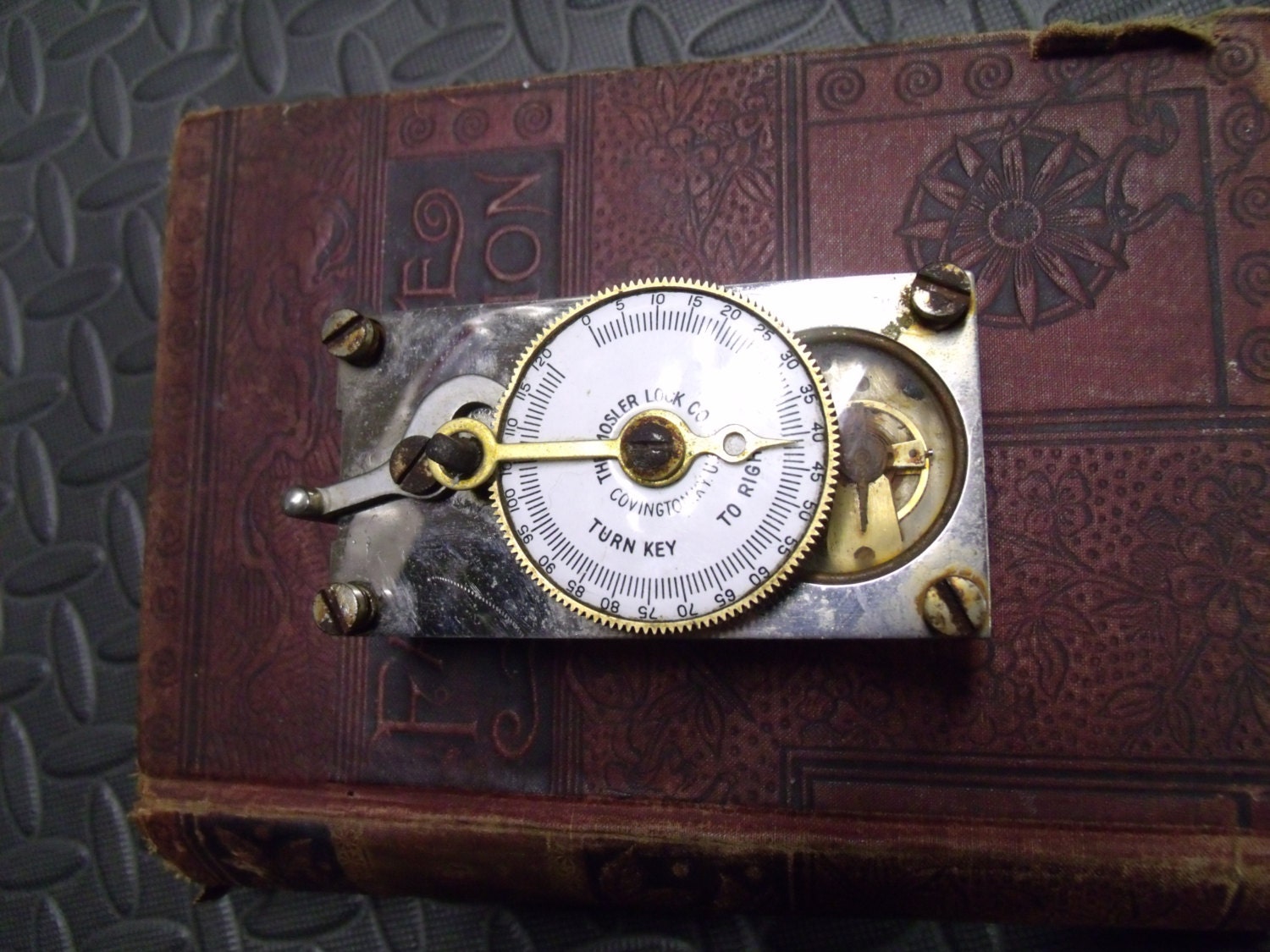 1 Vintage Mosler Lock Co safe vault timer bank or vault