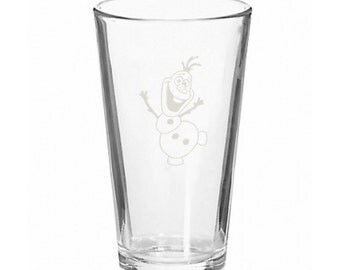 Olaf the Snowman Frozen Pint Glass