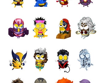 XMEN Grid Minion Print