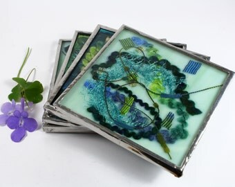 Popular items for Blue Coaster Set on Etsy