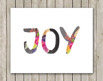 Popular items for joy art print on Etsy