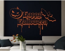 Popular items for halloween wall decals on Etsy