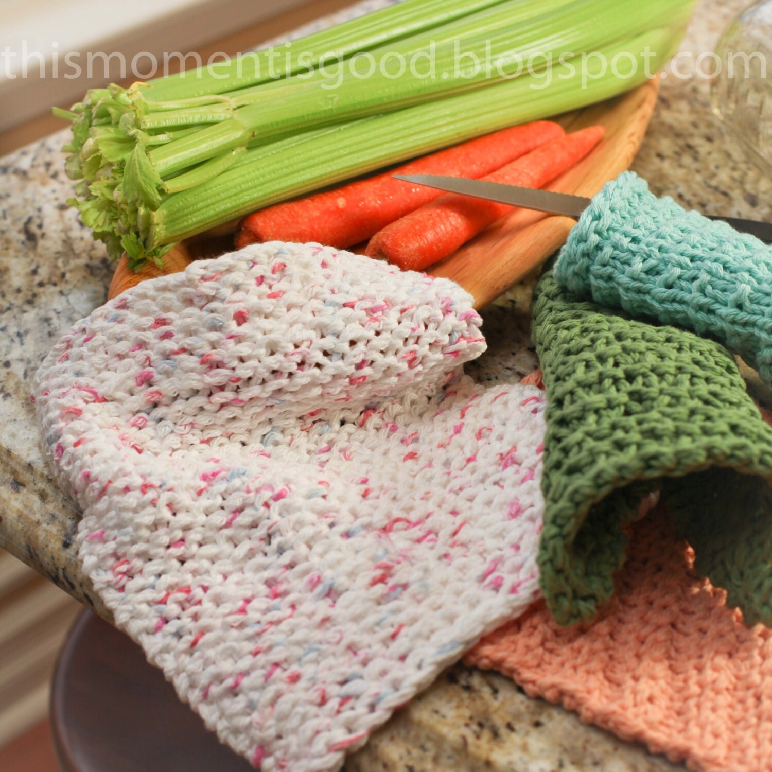 Loom Knit Wash Cloth Patterns. 7 unique by ThisMomentisGood