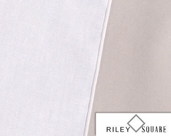 Popular items for white pocket square on Etsy