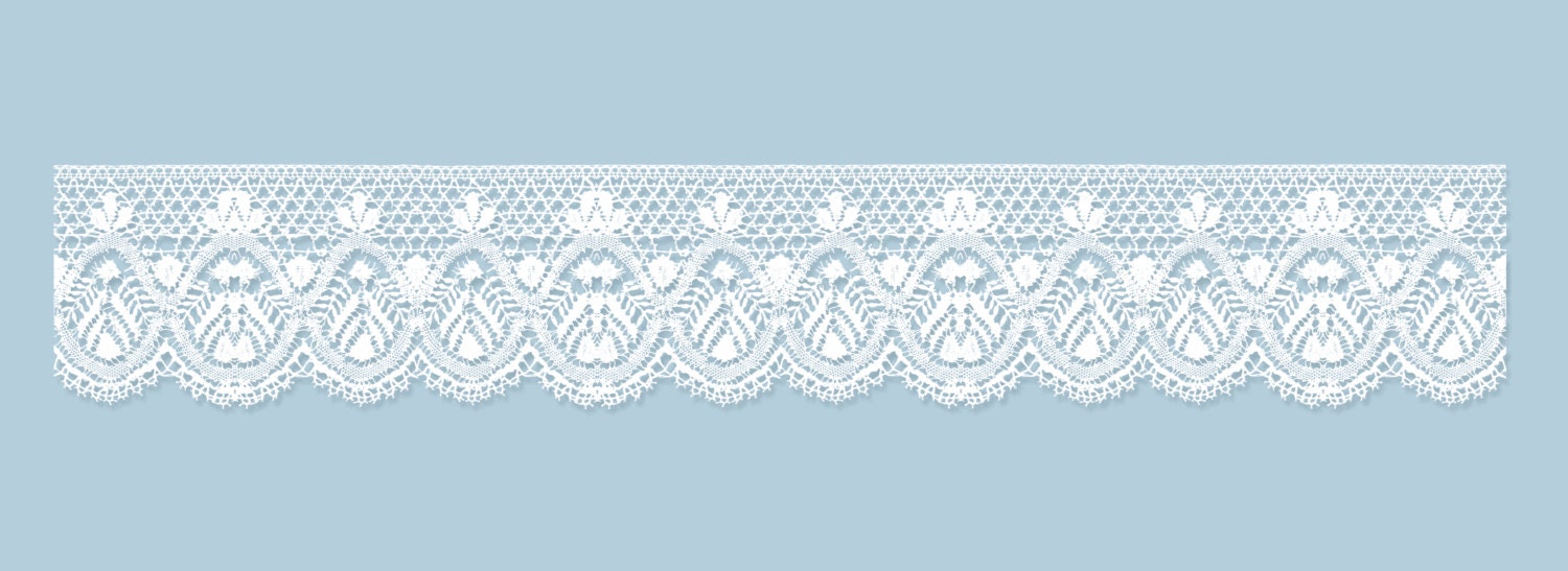 Commercial Use Instant Download White Lace digital clipart - fancy lace ...
