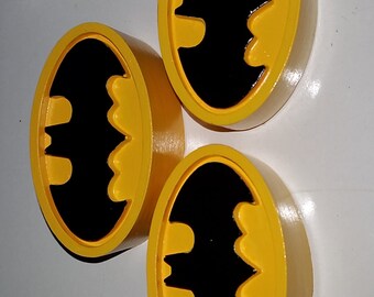 Set of 8 Batman DRAWER KNOB 5.5cm Great for Dressers, Tallboys, Desks ...