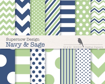 Navy blue mint green | Etsy