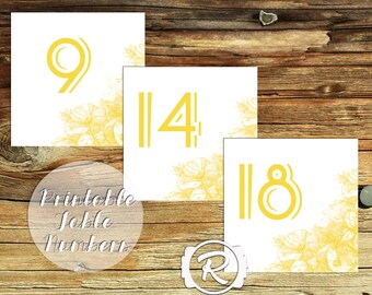 Popular items for floral table number on Etsy