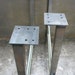 Metal Table Legs Double Threaded Rod by SteelImpression on Etsy