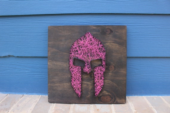 Spartan / Warrior Mask String Art