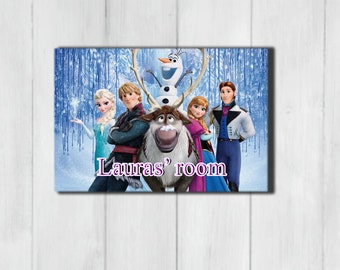 Personalised Disney's Frozen kids childrens door sign door plaque,door ...