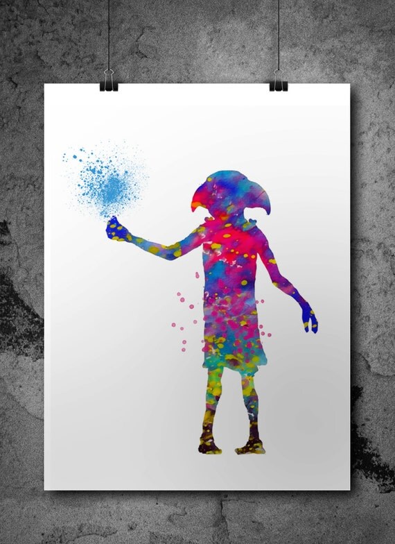 DOBBY from Harry Potter Art Print Watercolor Painting