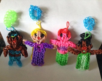 Loom Band Characters based on Disney Princesses