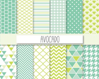 Unique lime digital paper related items | Etsy