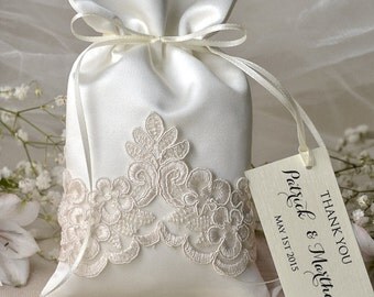 Popular items for lace wedding bag on Etsy