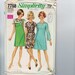 1960s Vintage Sewing Pattern Simplicity 7768 Half Size Womens