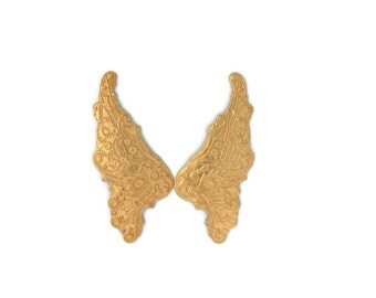 Gold angel wing | Etsy